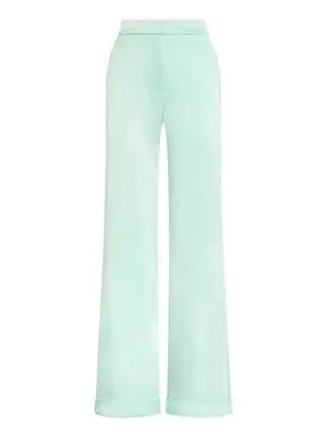 GENNY Satin Trousers - Green