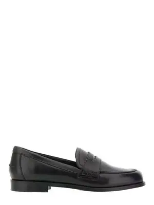 AeydĒ Oscar Leather Loafers - Black