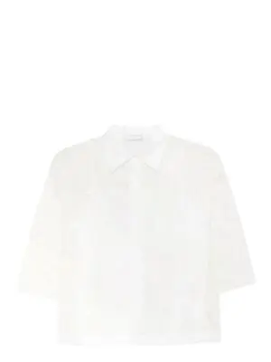 Peserico Button-up Shirt With Sequin Embellishments - White