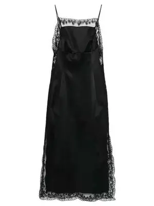 Ermanno Scervino Lace-trim Midi Dress - Black