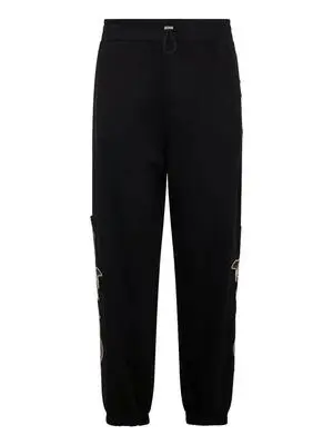 Philipp Plein Embroidery-patches Track Pants - Black