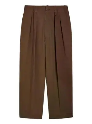 Issey Miyake Pleated Trousers - Brown