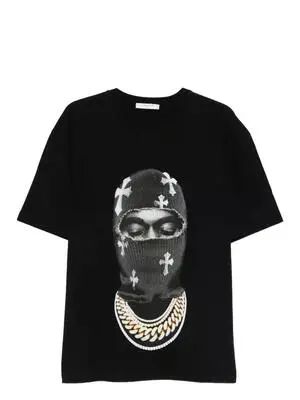 IH NOM UH NIT Mask Crosses-print T-shirt - Black