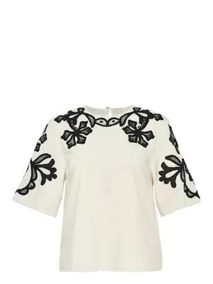 Ulla Johnson Embroidered Blouse - White