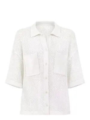 ALLUDE Button-fastening Shirt - White