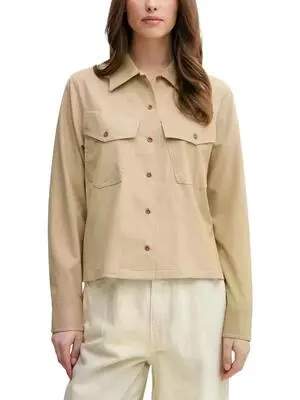 MOS MOSH Phila Roy Flap-pocket Shirt - Neutrals