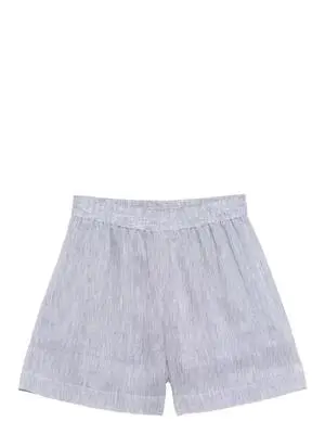 Brunello Cucinelli Striped Elasticated Shorts - White
