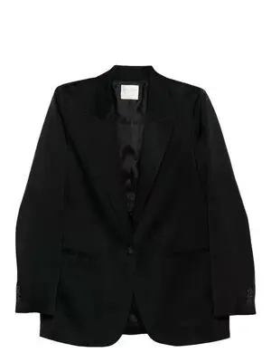 FORTE_FORTE Single-breasted Notched Jacket - Black