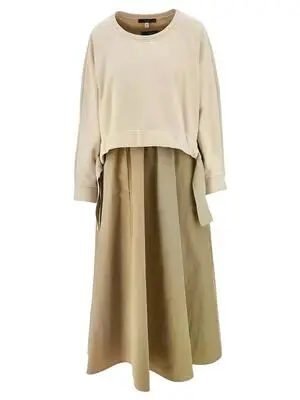 Max Mara Tie Waist Dress - Neutrals