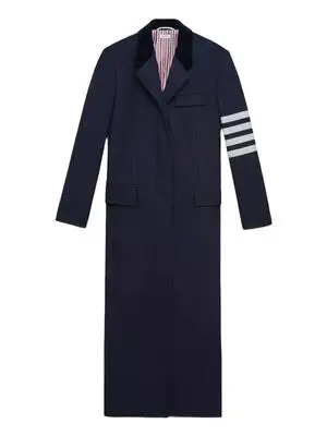 Thom Browne Melton Coat - Blue