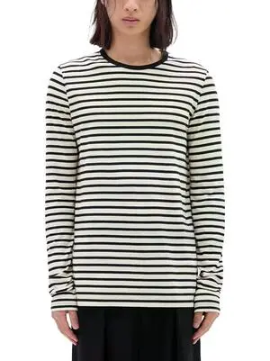 ANN DEMEULEMEESTER Greg Striped Long-sleeve T-shirt - Neutrals