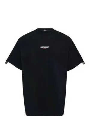 We11Done Logo-tape T-shirt - Black