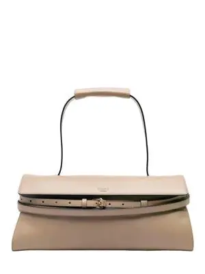 Moschino Buckle Detail Tote - Neutrals