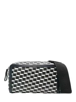 Pierre Hardy Geometric-print Clutch - Black
