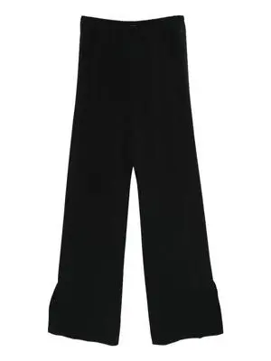 FORTE_FORTE Split-hem Trousers - Black