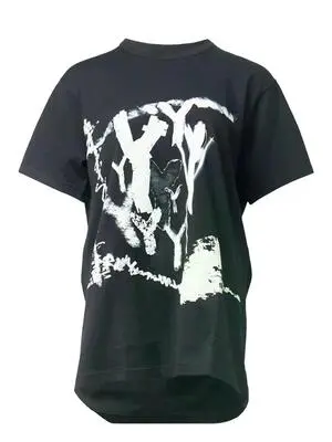 Y’s Graphic Print T-shirt - Black