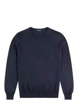 FAY Long-sleeve Crew Neck Sweater - Blue