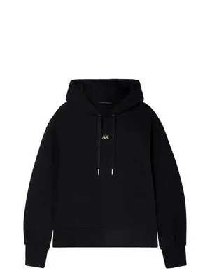 Armani Exchange Cotton Hoodie - Black
