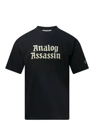 BLACKJACK Crew-neck Short-sleeve T-shirt - Black