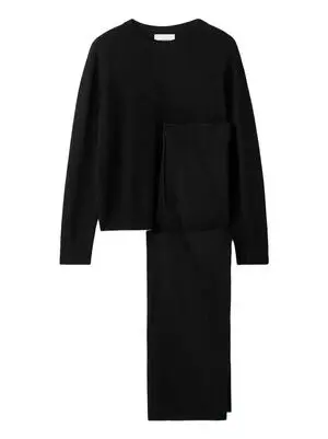 Soft Goat Trousers Set - Black