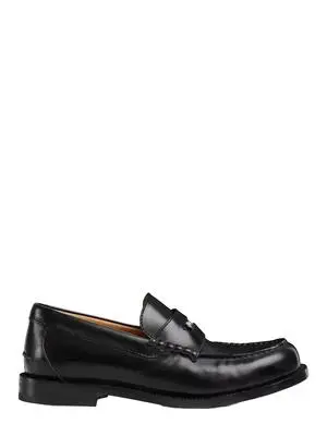 Gucci Double G Leather Loafers - Black
