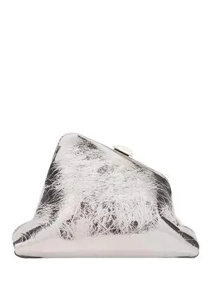Attico Small Clutch Bag - Silver