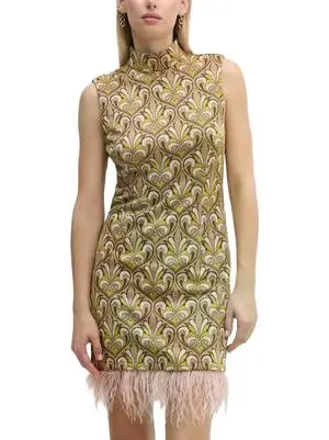 GAUDI Pattern Mini Dress - Neutrals