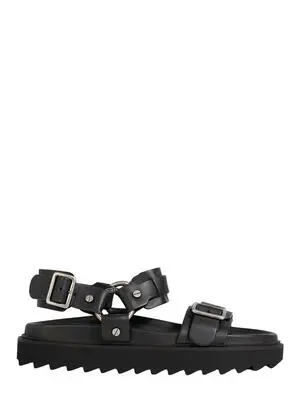 Acne Studios Buckled Leather Sandals - Black