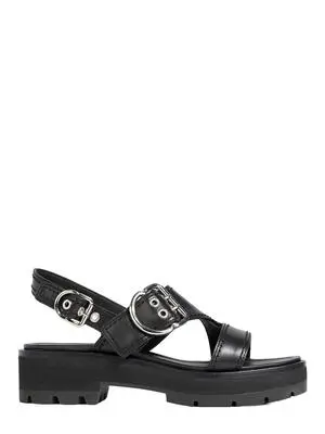 3.1 Phillip Lim Leather Slingback Sandals - Black