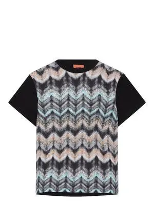 Missoni Printed Cottonjersey Tshirt - Black