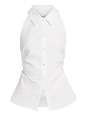Veronica Beard Regina Stretch-cotton Poplin Shirt - Off-white