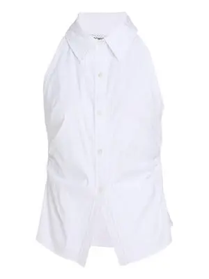 Veronica Beard Regina Stretch-cotton Poplin Shirt - White
