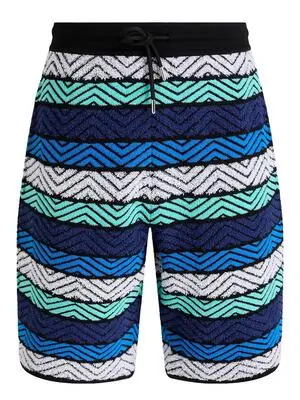 Missoni Bouclé-knit Cotton-blend Shorts - Black