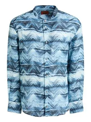 Missoni Printed Linen Shirt - Slate Blue