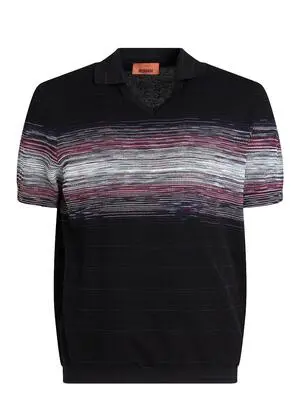 Missoni Spacedyed Cotton Polo Shirt Black