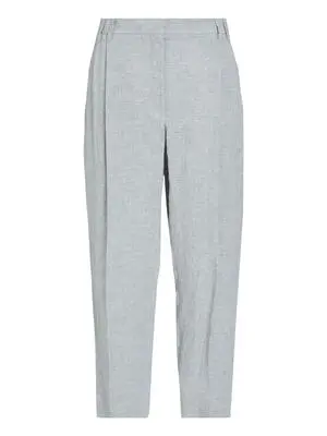 Brunello Cucinelli Metallic Linen-blend Tapered Pants - Sage Green