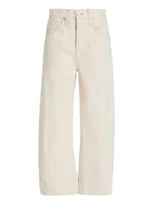 Veronica Beard Ryder High-rise Tapered Jeans - Ecru