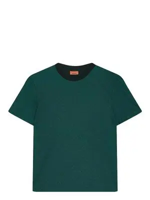 Missoni Printed Cottonjacquard Tshirt - Forest Green