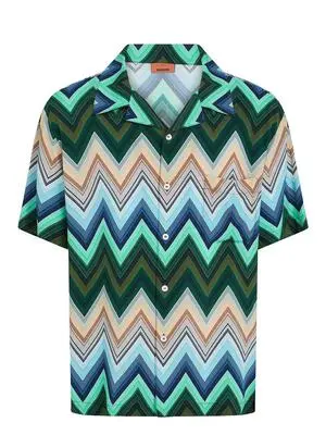 Missoni Printed Twill Shirt - Green