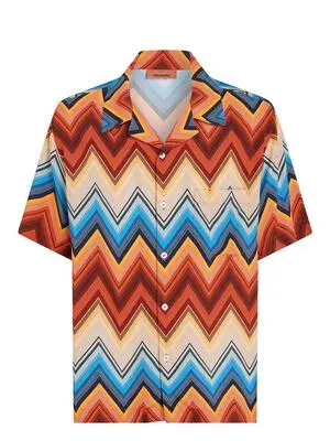 Missoni Printed Twill Shirt - Orange