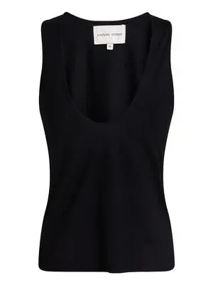 Loulou De Saison Albia Jersey Tank - Black