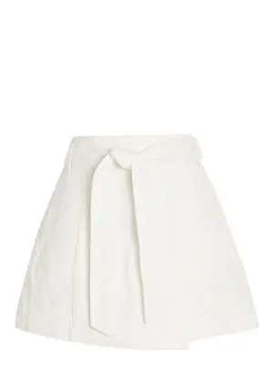 VERONICA BEARD Agee Cotton-Twill Skort