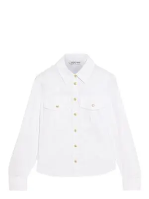 Veronica Beard Catriona Cotton-blend Poplin Shirt - White