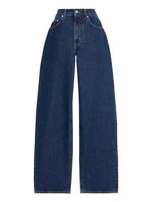 Loulou De Saison Samur High-rise Straight-leg Jeans - Dark Denim