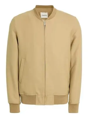 Sandro Twill Bomber Jacket - Sand