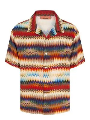 Missoni Printed Twill Shirt - Brick
