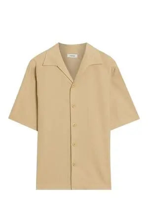 Sandro Cotton And Linenblend Shirt - Sand