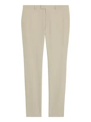 Sandro Tapered Lyocell-blend Pants - Mushroom