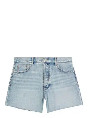 Veronica Beard Ellis Distressed Denim Shorts - Light Denim