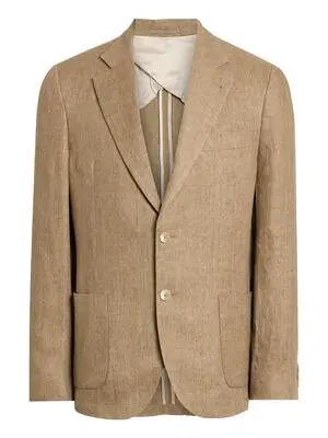 Frescobol Carioca Linen Blazer - Light Brown
